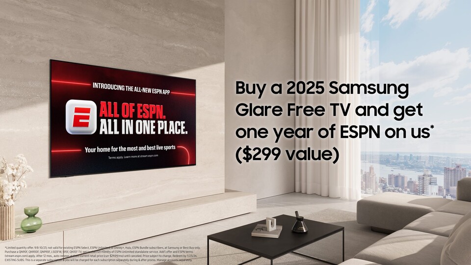 Samsung Delivers the Ultimate Sports Viewing TV Experience with ESPN